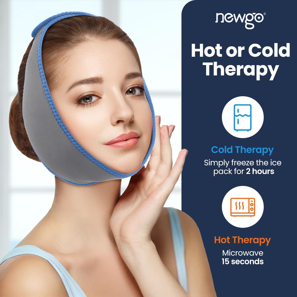 Mua NEWGO Wisdom Teeth Ice Pack Head Wrap for Face Oral Surgery Pain ...