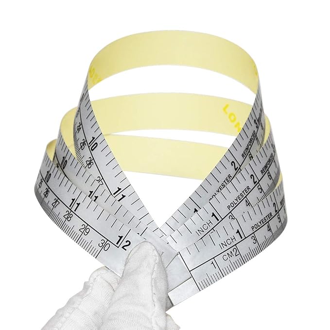 Wintape Pack of 5pcs 12inch 30cm Short Adhesive Table Sticky Measuring ...