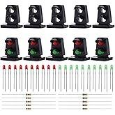 Amazon.com: Evemodel 10 Sets Target Faces with LEDs Railway Dwarf ...