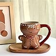 Amazon.com: Gingerbread Man Mug, Gingerbread Coffee Mug, Cartoon Cute ...