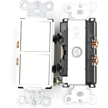 Eaton 7728W-SP 15-Amp 120-Volt Decorator Heavy Duty Grade Two Single ...