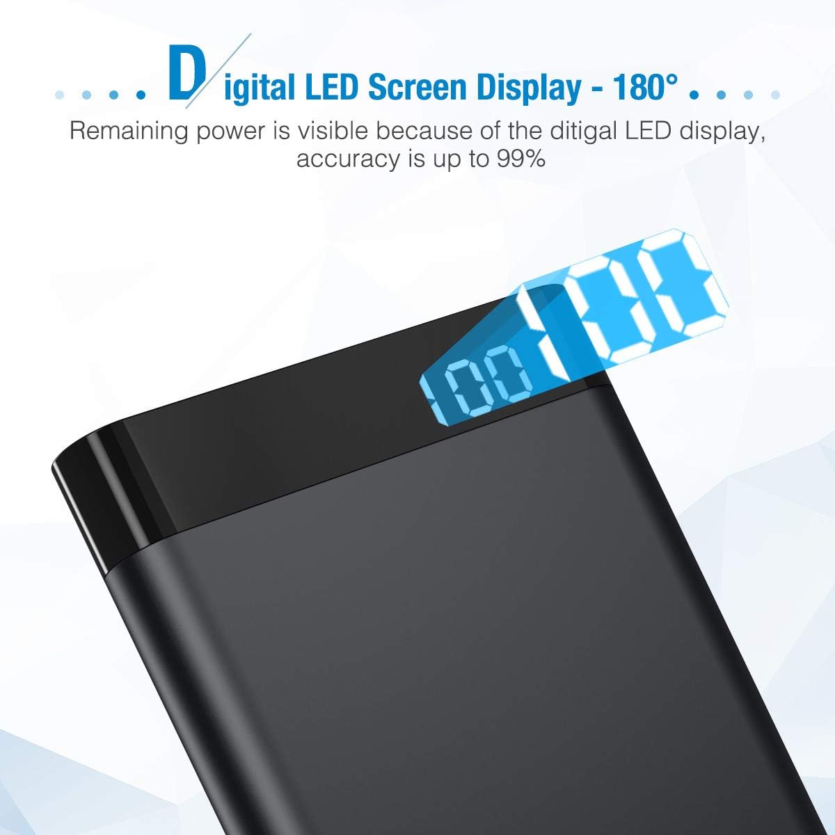 Poweradd Virgo I 10000mAh Portable Universal Power Bank, Ultra Compact ...