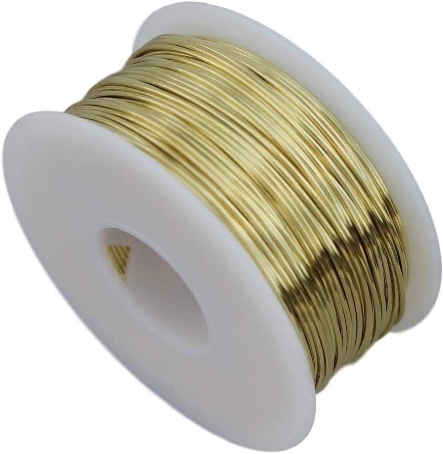 Amazon.com: 20 Ga Round Half Hard Yellow Brass Wire (1/4 Lb. - 85 Ft ...