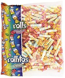 Rollitos - Mega Fizz Roll - Caramelo comprimido - 1100 g: Amazon.es ...
