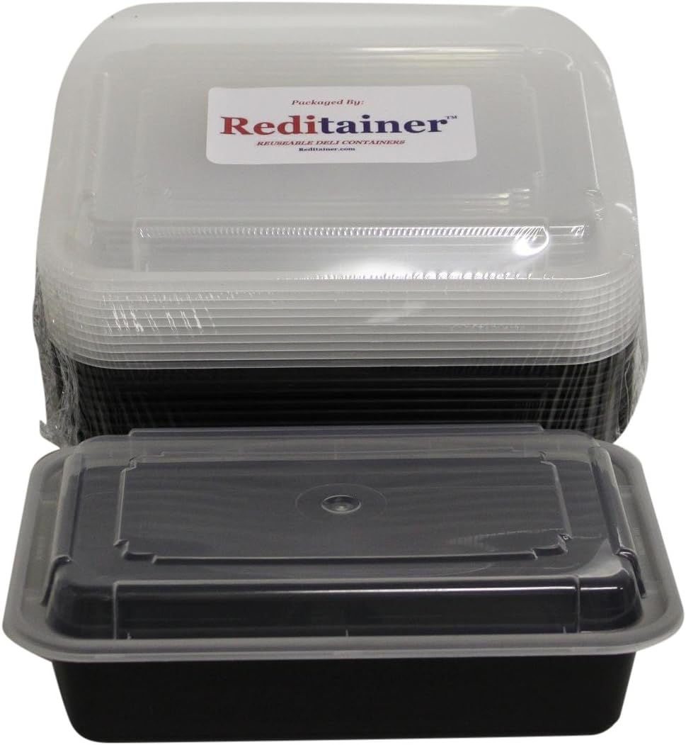 Amazon.com: Reditainer - Rectangular Food Storage Containers With Lids ...