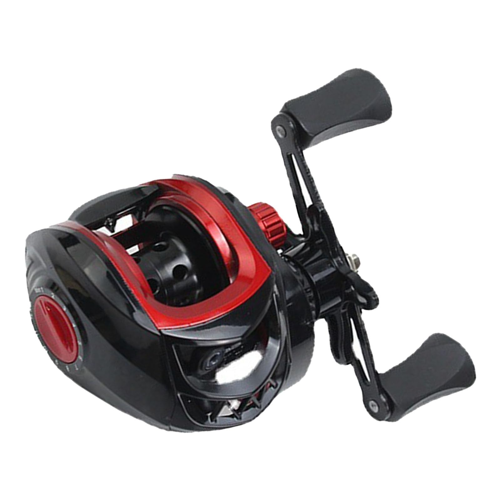 Metal Baitcasting Fishing Reel, Long Cast Spool 7.2:1 Gear Ratio ...