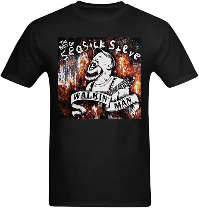 OCP Mlsker Men's Walking Man The Best of Seasick Steve Design Tshirts ...