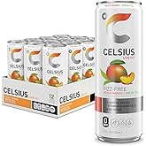Amazon.com : CELSIUS Peach Mango Green Tea, Functional Essential Energy ...