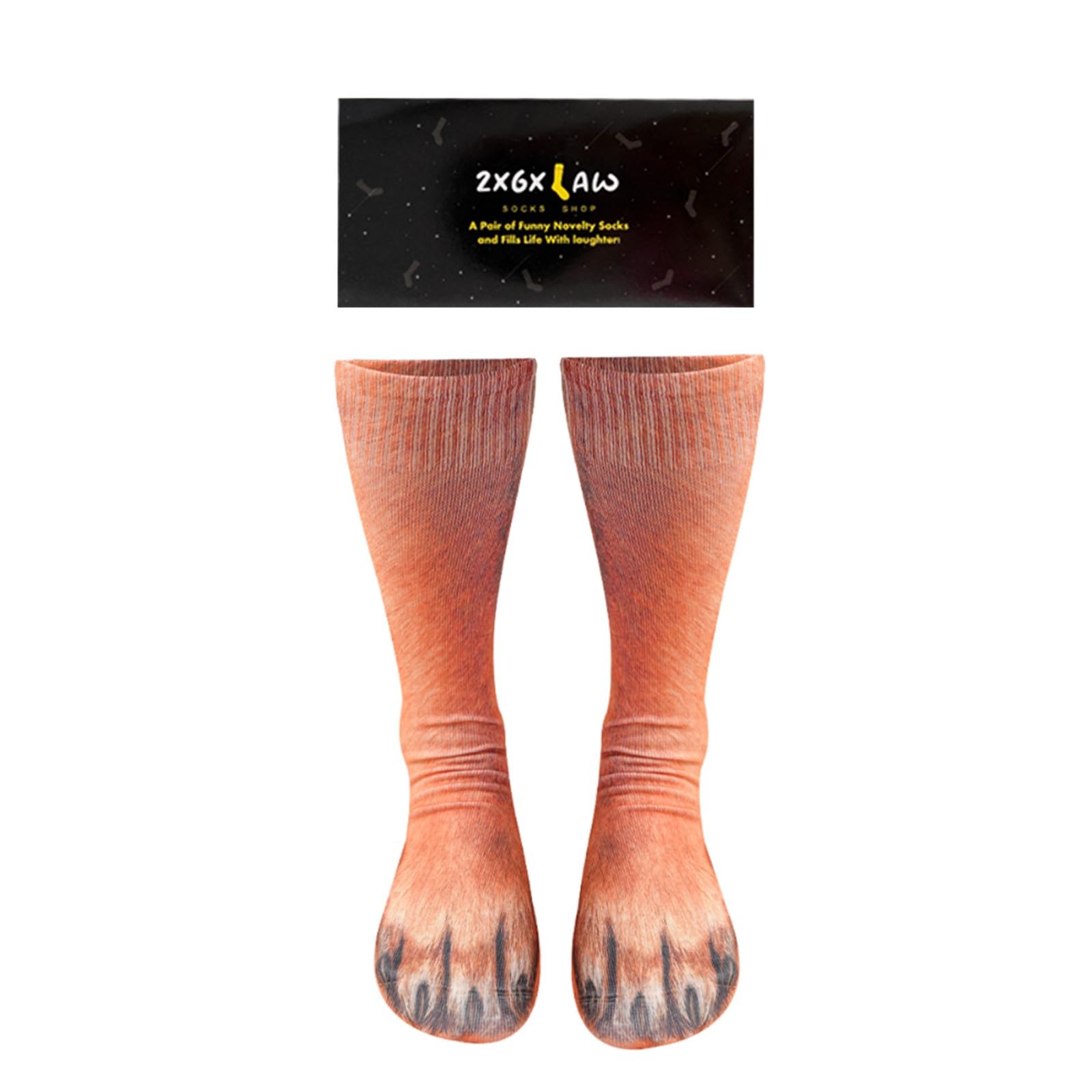 ZXGXLAW Funny Gifts Crazy Animal Cat Dog Tiger Paw Socks Gag Christmas ...
