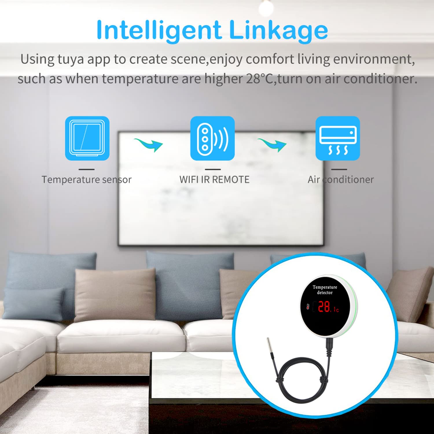 Mua WiFi Temperature Monitor Smart Thermometer: WiFi Temperature Sensor ...