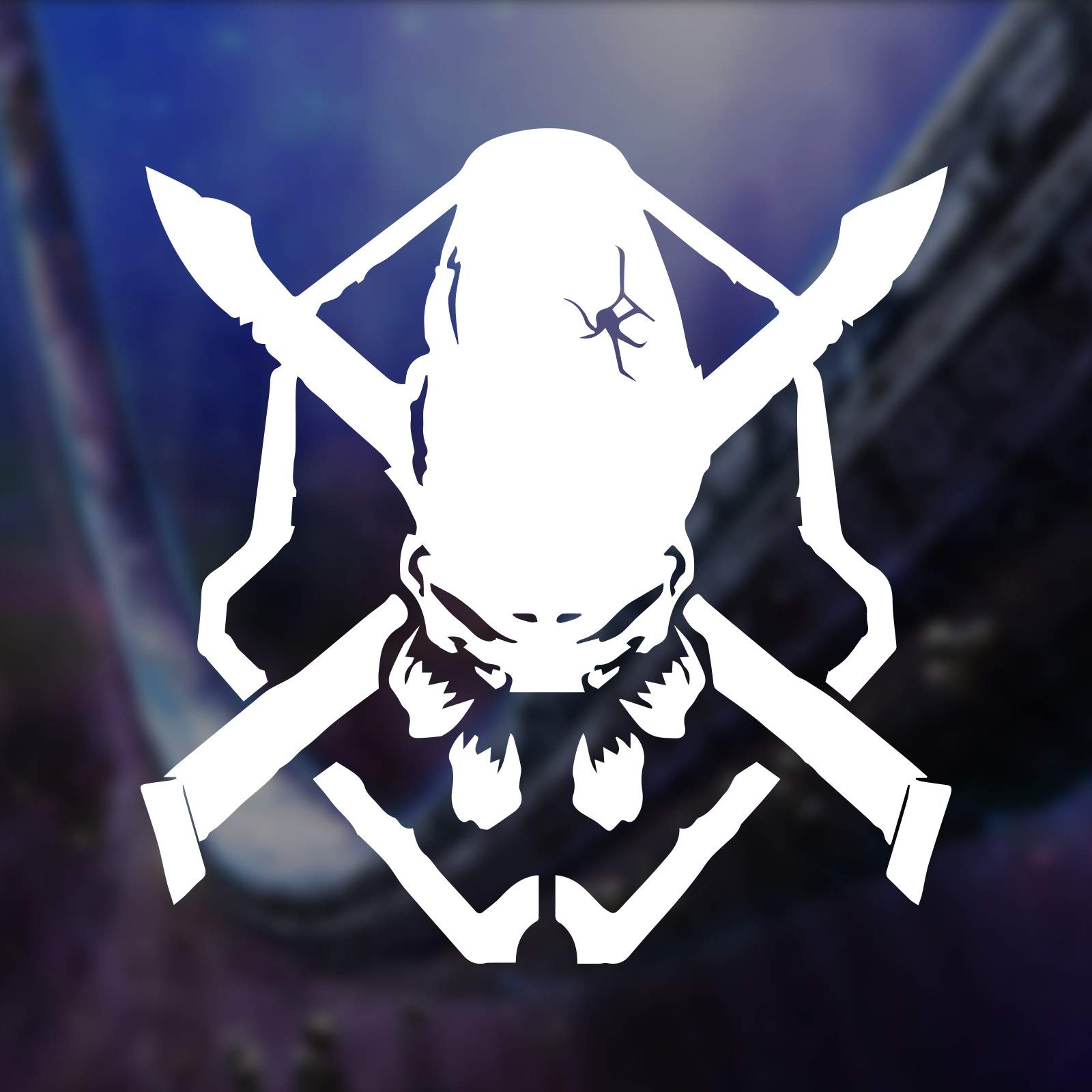 Halo Legendary Emblem Logo Vinyl Decal Sticker (White, 4 inches)- Buy ...