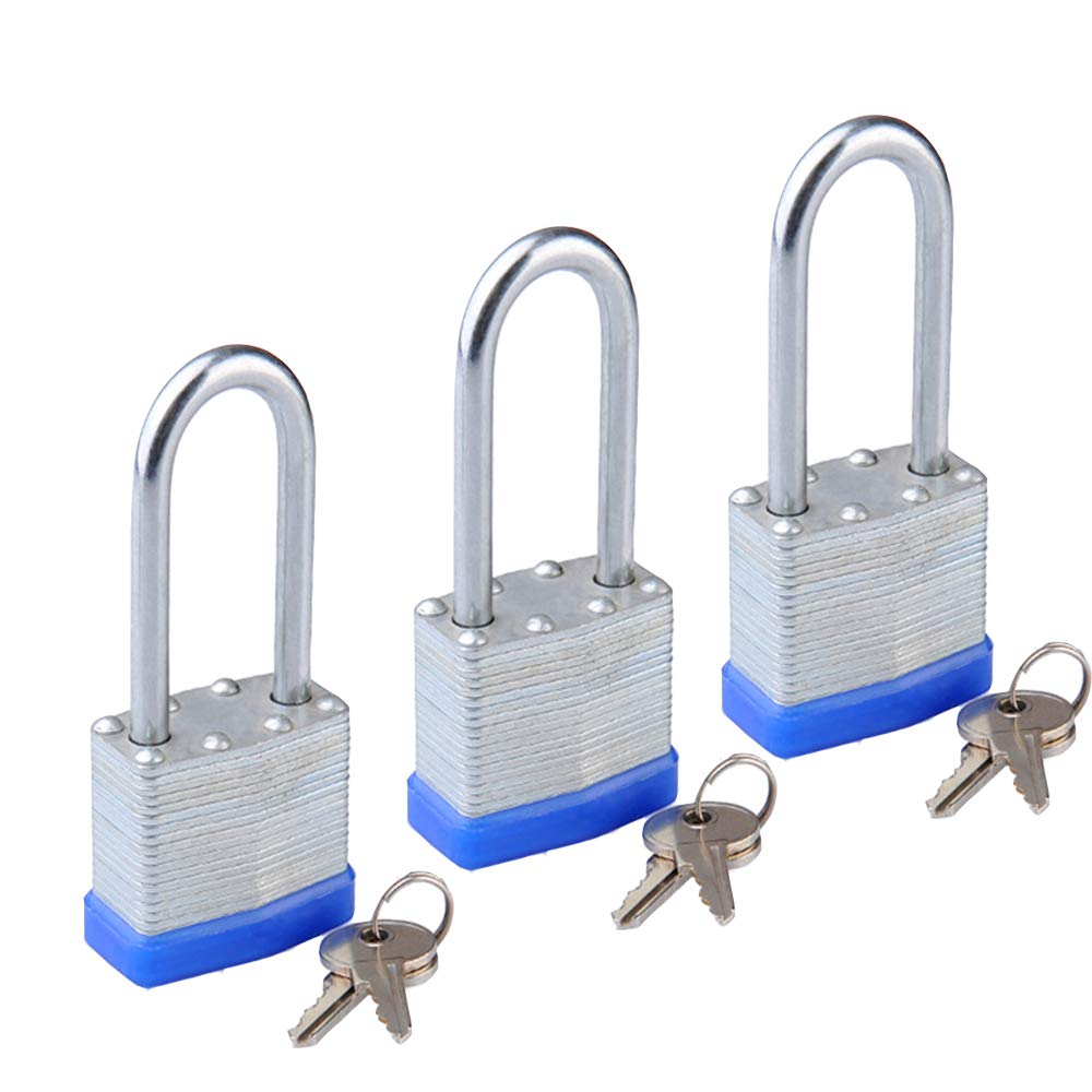 Keyed Alike Laminated Steel Padlock 1-9/16-inch(40mm) with Hardened ...
