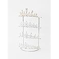Amazon.com: Byken 4 Tier Crown Holder,Tiara Organizer,.Golden Bridal ...