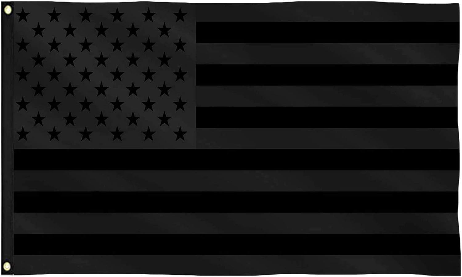 LUCSUN Bandera americana negra, bandera de Estados Unidos con rayas ...