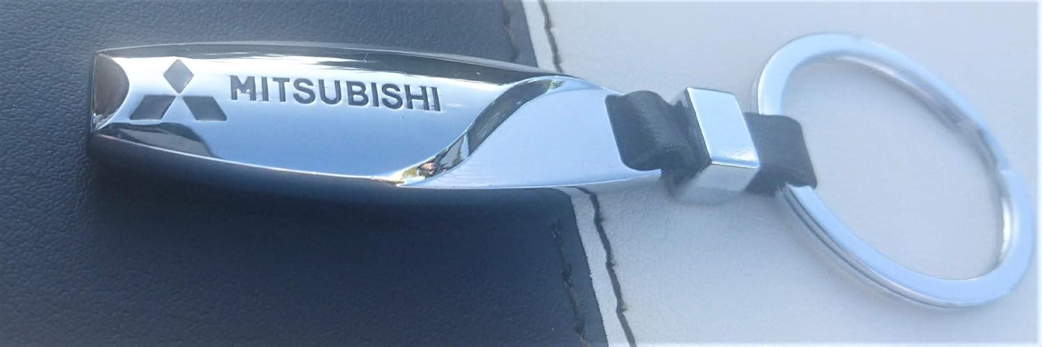 M I T S U B I S H I Mitsubishi Stylish pendent Keychain Strong Metal ...