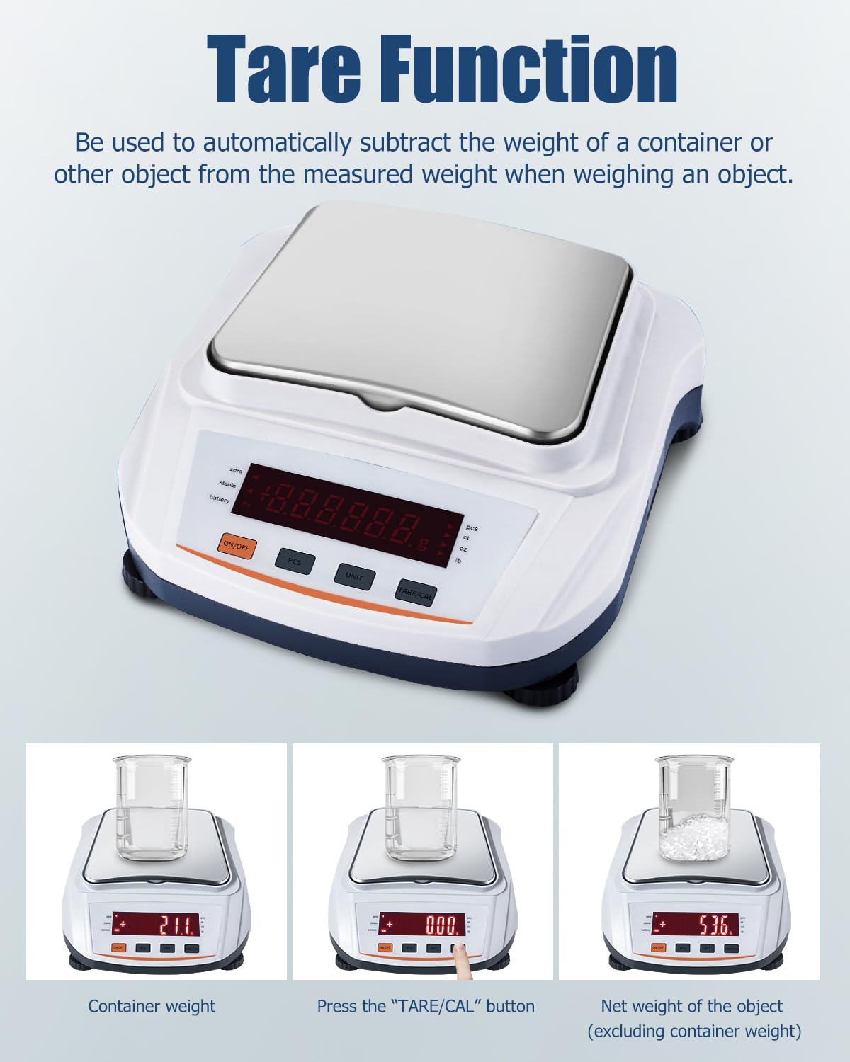 GOYOJO Digital Lab Balance, 2000x0.01g Precision Analytical Scale High ...
