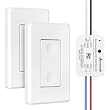 DEWENWILS Wireless Light Switch and Receiver Kit, No in-Wall Wiring ...