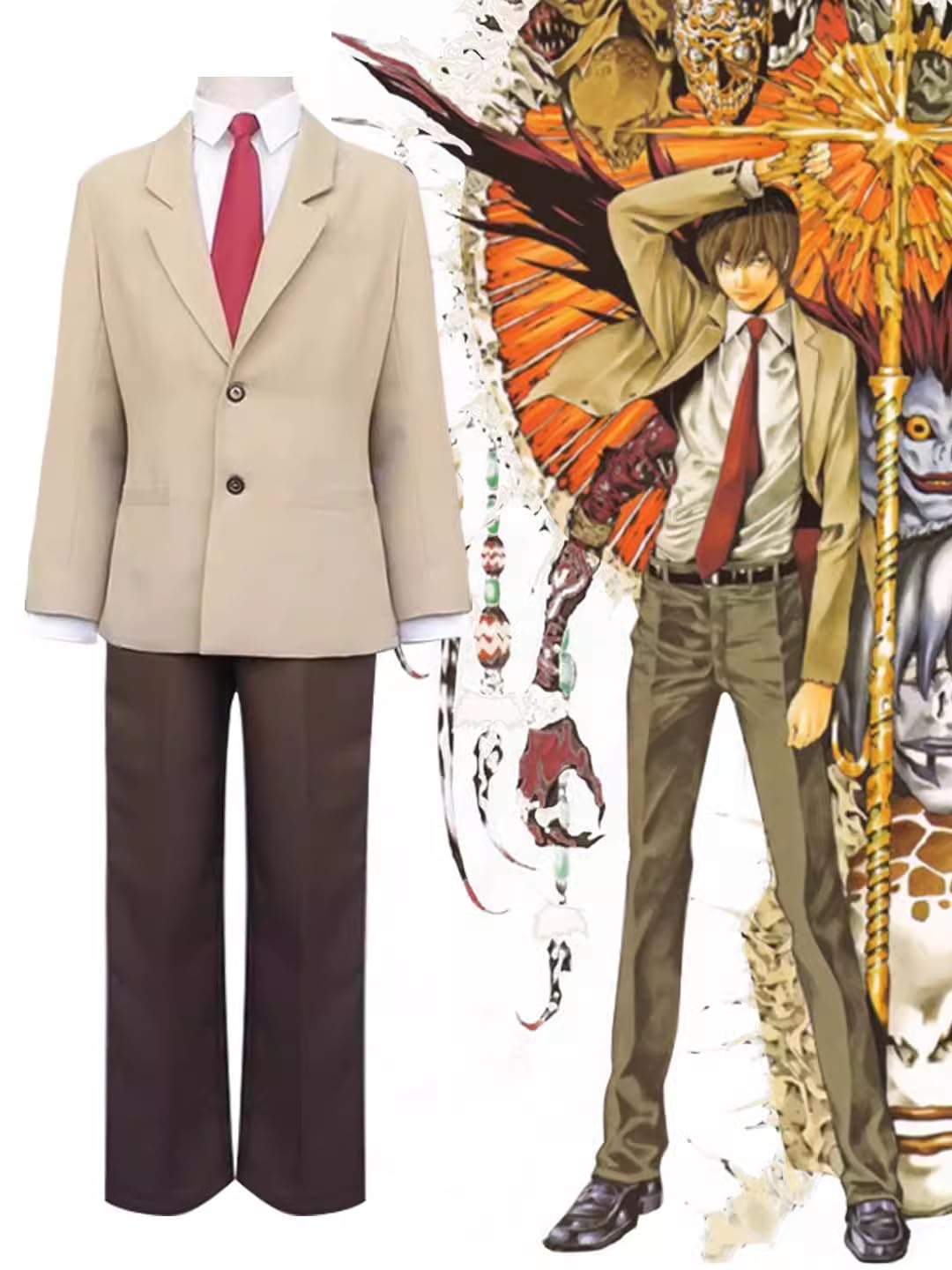 Mua HASWEX Yagami Light Cosplay Costume + Wig, Yagami Light Uniform ...