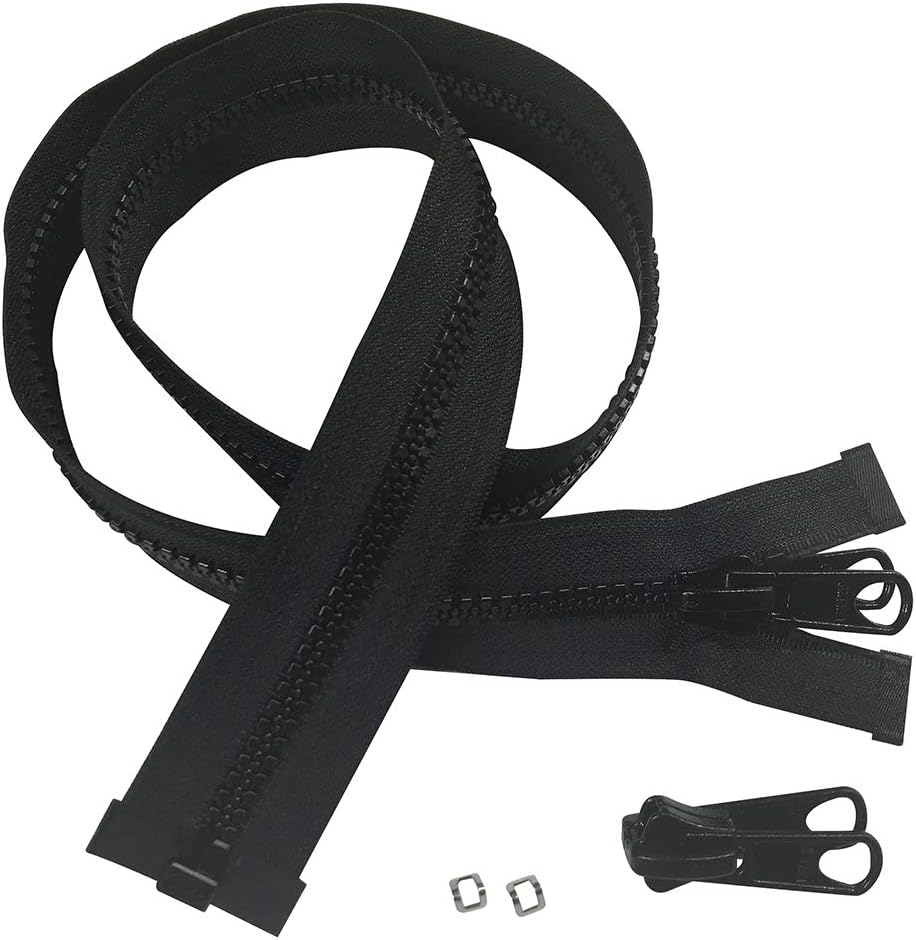 Amazon.com: Lenzip #8 Separating Heavy Duty Zipper for Canvas, Cut to ...