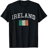 Amazon.com: Retro Ireland Flag T-Shirt : Clothing, Shoes & Jewelry