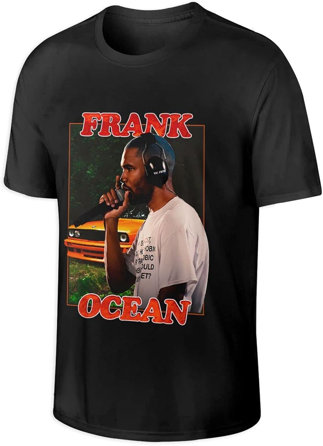 Amazon.com: Frank Ocean Men's Crew Neck T-Shirt Cool Short Sleeve ...