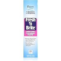 Amazon.com: Fresh 'n Brite Denture Cleaning Paste Denture Brush 3.8oz ...