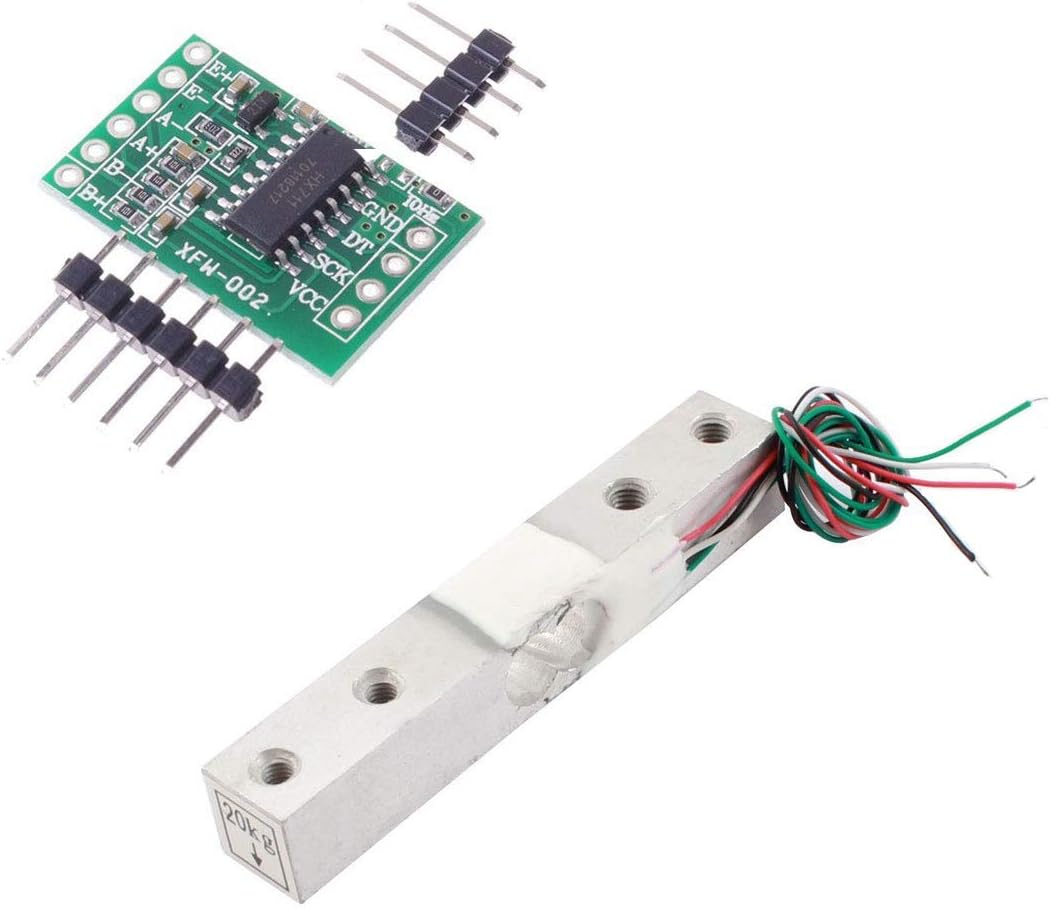 Aihasd Celda de Carga Digital Sensor de Peso 20kg Portátil Escala ...