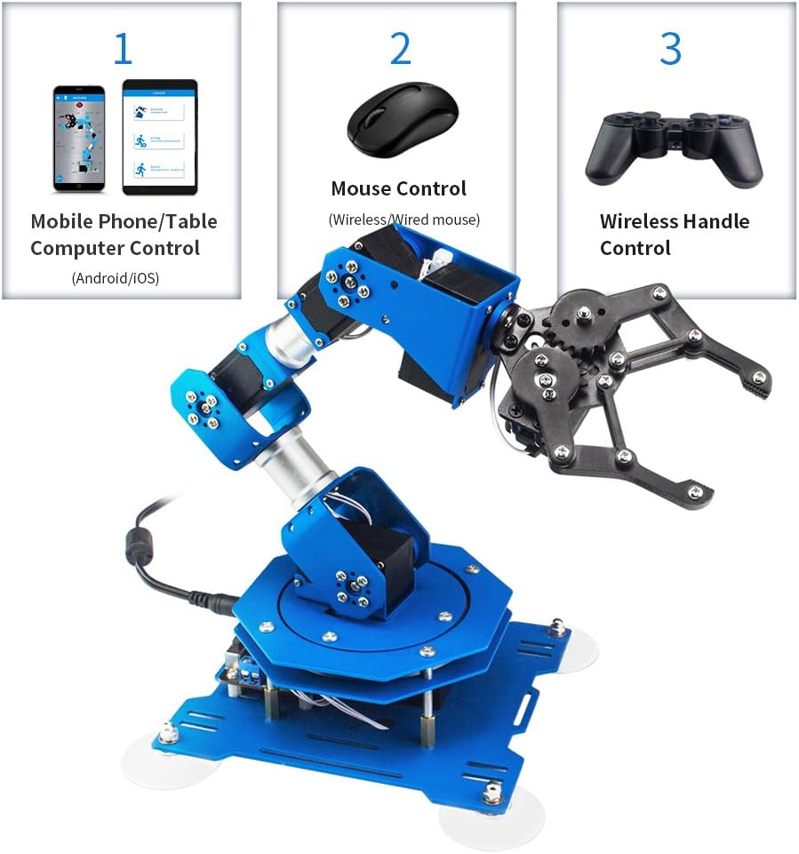 LewanSoul Hiwonder xArm 1S Programming Desktop Robotic Arm with ...