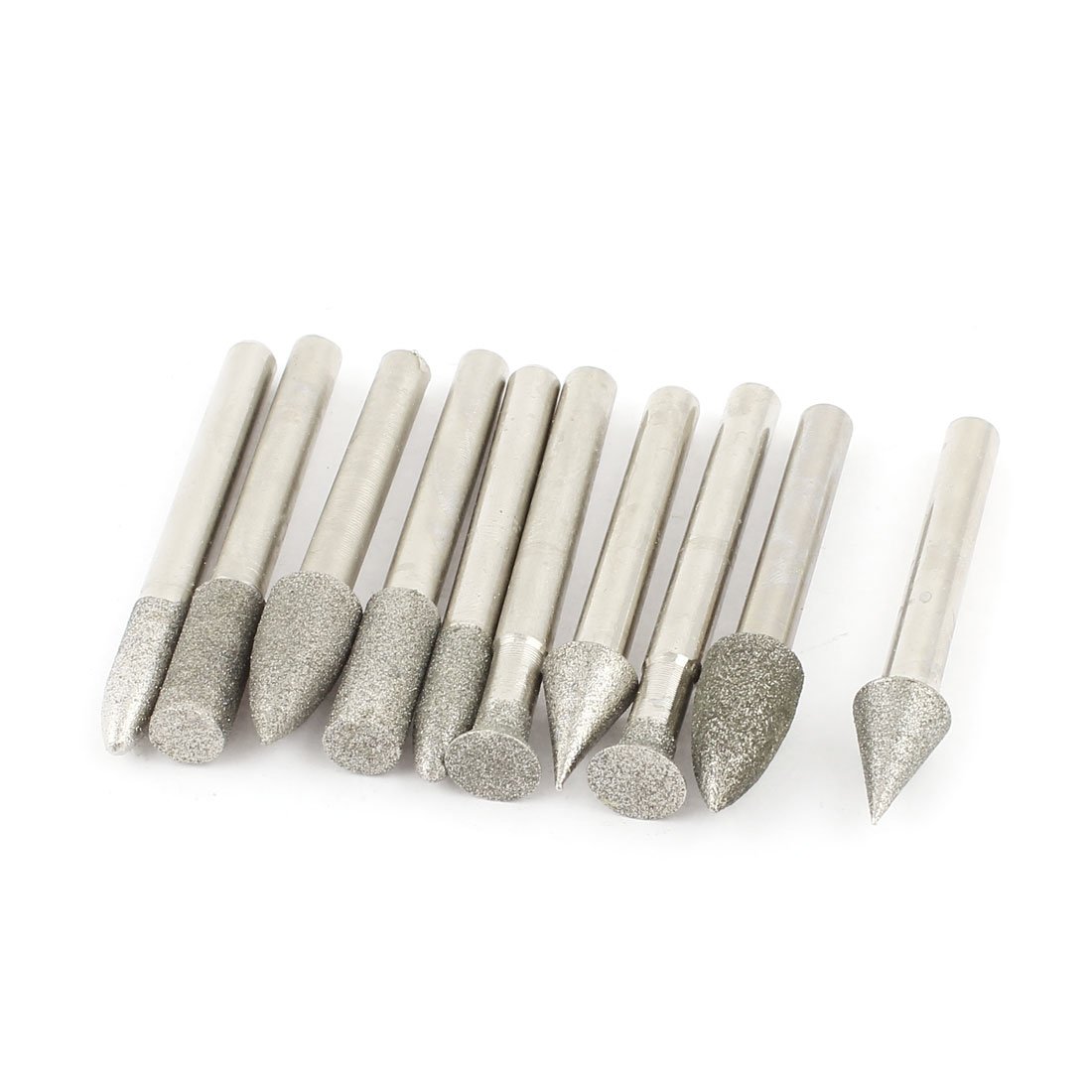 Amazon.com: uxcell 60mm Long 6mm Dia Shank Diamond Grinding Bit Mounted ...