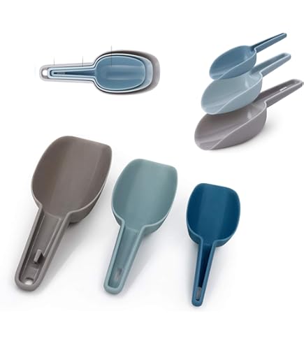 Mini Candy Scoop P&P CHEF Canister Scoop Set Of 3, Ice Candy Scoop ...