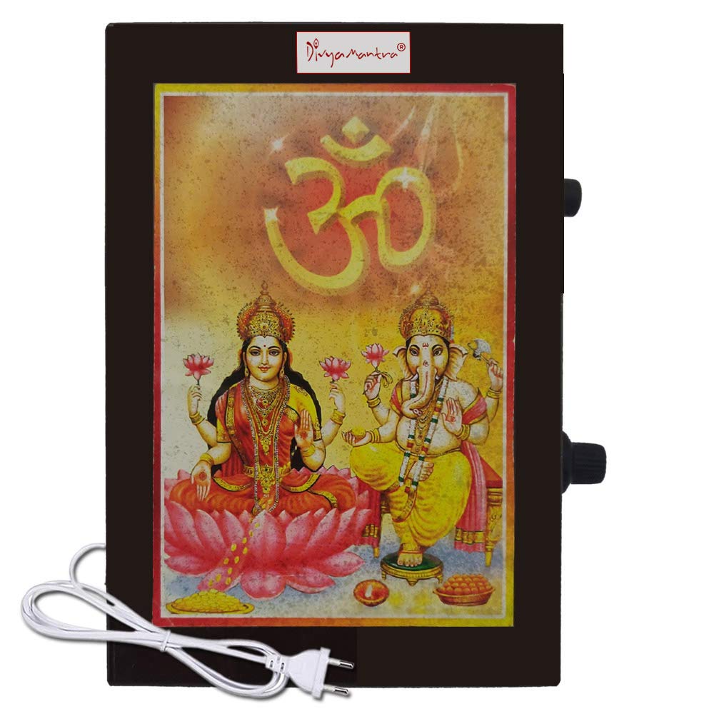 Buy Divya Mantra Metallic Sri Ganesha & Laxmi ji Aarti Hindu Religious ...