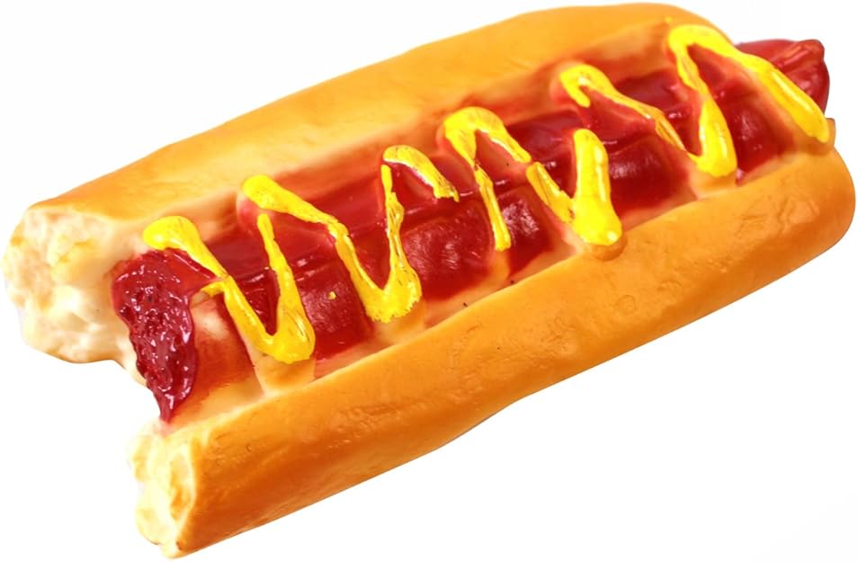 Amazon.com: Squeaky Pet Toy Hot Dog Food Sausage Bun: Shoes