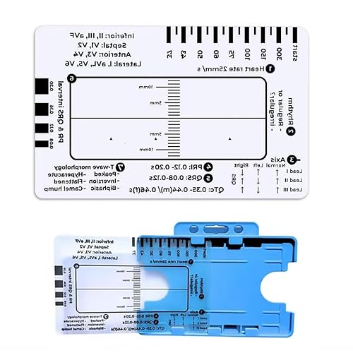 ECG 7 Step Ruler, ECG 7 Step Ruler for ECG/EKG Interpretation, ECG ...