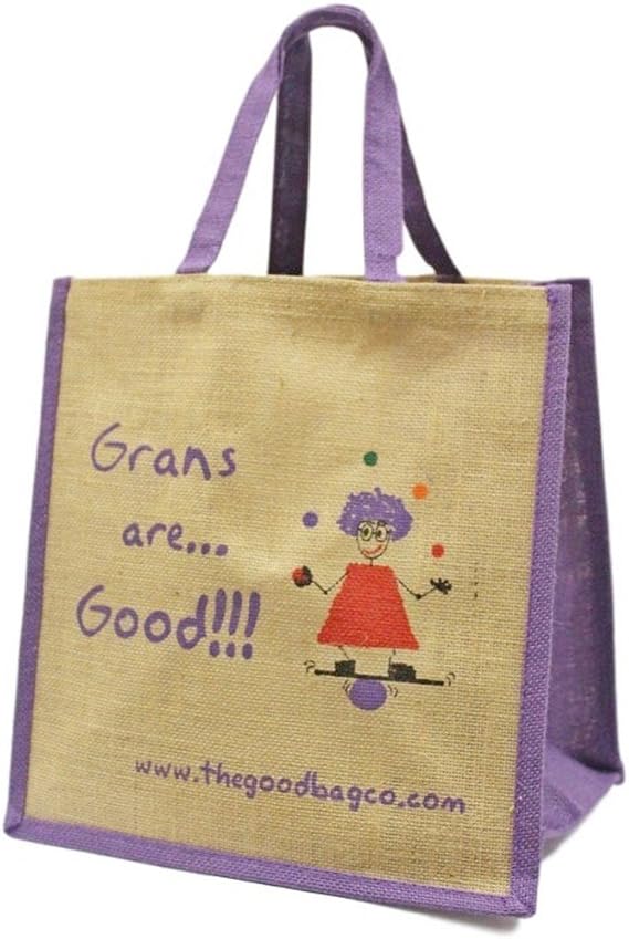 The Good Bag Company Grans Are Good Jute Shopper Bag Amazon co uk the-good-bag-company-grans-are-good-jute-shopper-bag-amazon-co-uk