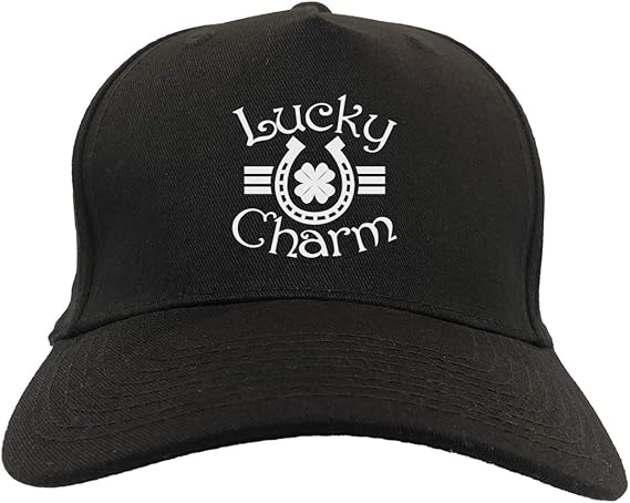 Amazon.com: Lucky Charm - Horseshoe Clover Youth 5-Panel Snapback Hat ...