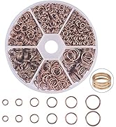Amazon.com: PH PandaHall 900Pcs 4 5 6 7 8 10mm Iron Split Rings Double Loop Jump Ring for ...