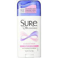 Amazon.com : Sure Deodorant Original Solid, Powder, 2.6 Ounce : Sure ...