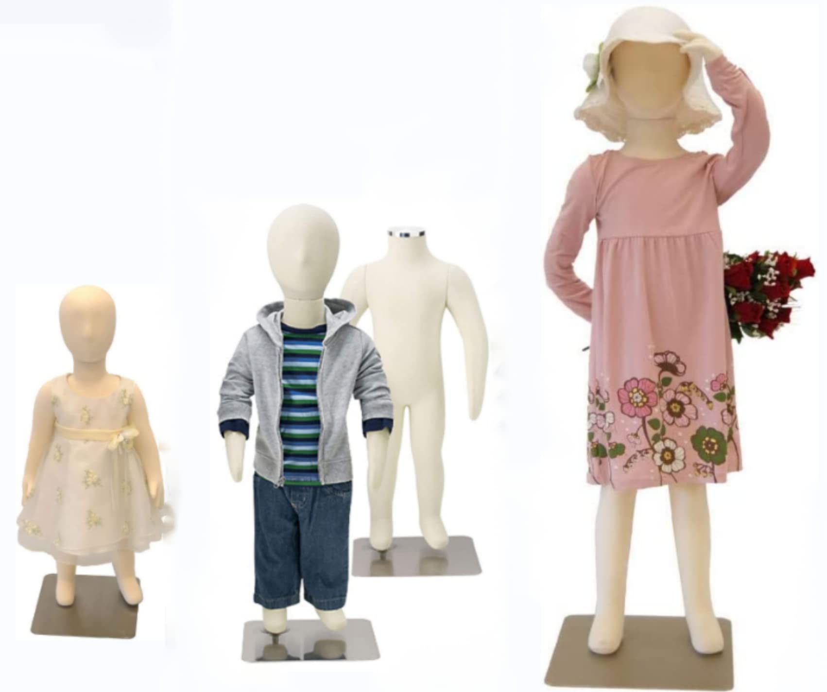 Baby Flexible Mannequin Combo Set (3 Months,1 Year Old and 5 Years Old ...