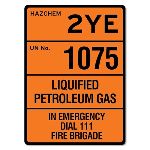 Hazchem Sign 2YE 1075 Liquified Petroleum Gas Hazchem Signs Fuel ...