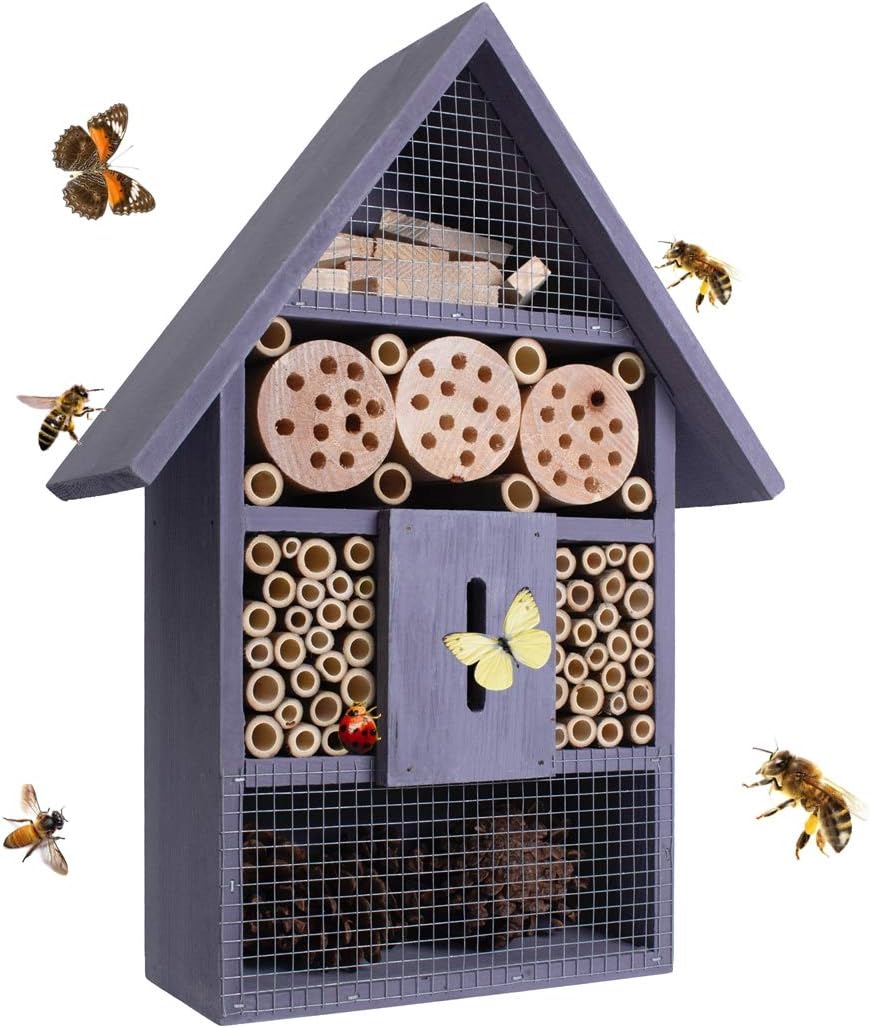 NATURAIS Wooden Insects Hotel Bee House Butterfly House Natural ...