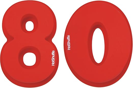 Forma de bolo de silicone grande número 80, molde de lata para ...