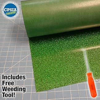 Siser Glitter Green Easyweed Heat Transfer Craft Vinyl Roll Including ...