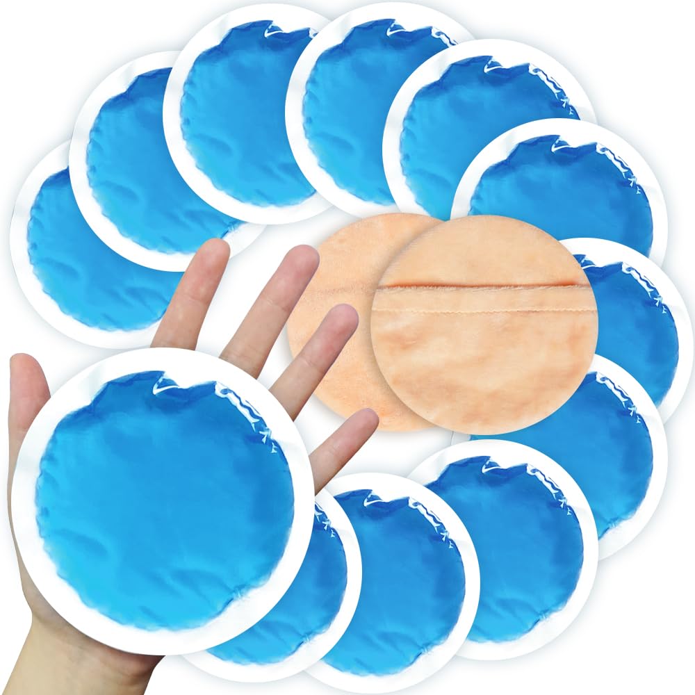 Mua Small Ice Packs 12 Round Reusable Hot Cold Gel Packs for Injuries ...