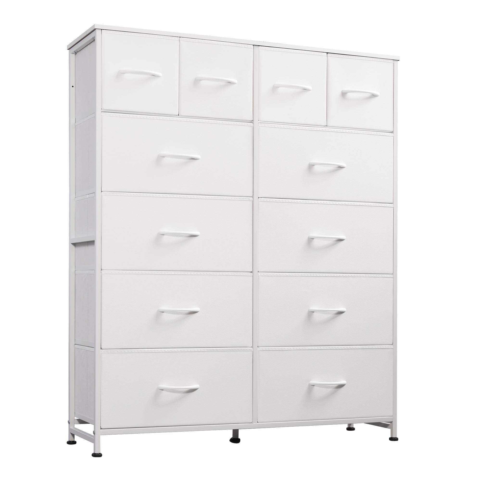 WLIVE Storage Organizer Unit with 12 Fabric Bins, Storage Drawers ...