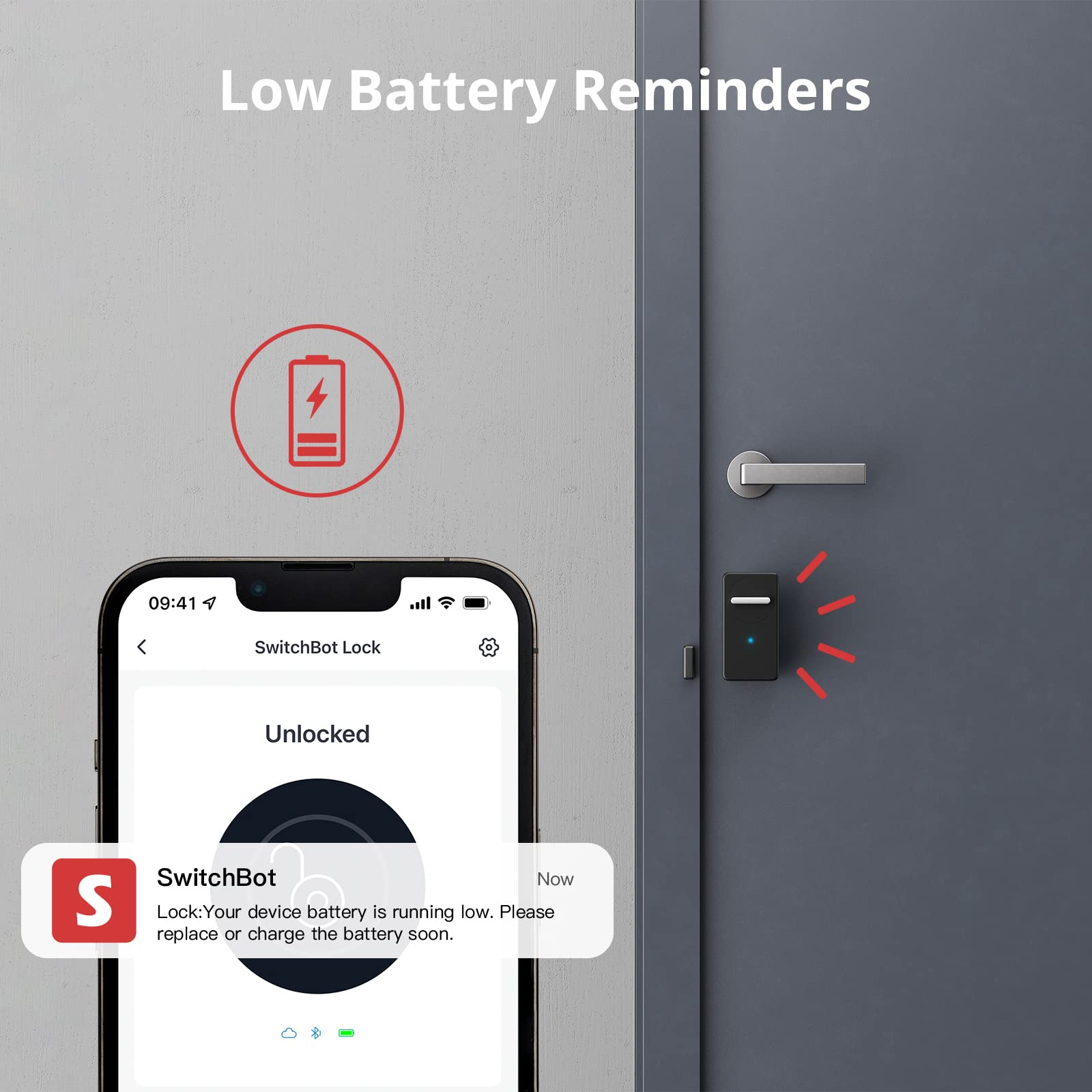 Mua SwitchBot Wi-Fi Smart Loc,k Keyless Front Door Lock Smart ...