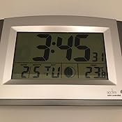 Acctim Stratus Smartlite Wall/Desk Clock, Silver: Amazon.co.uk: Office ...