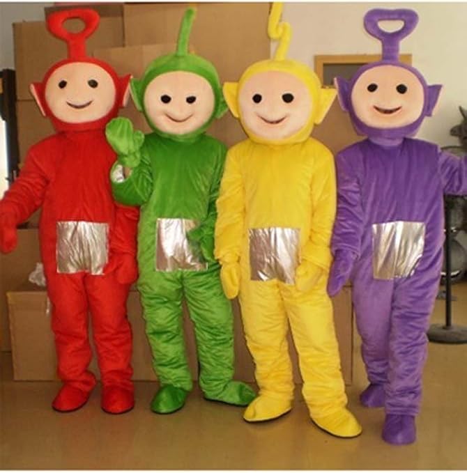 Teletubbies Mascot Costume Cartoon Character Fancy Dress Outfit: Amazon ...