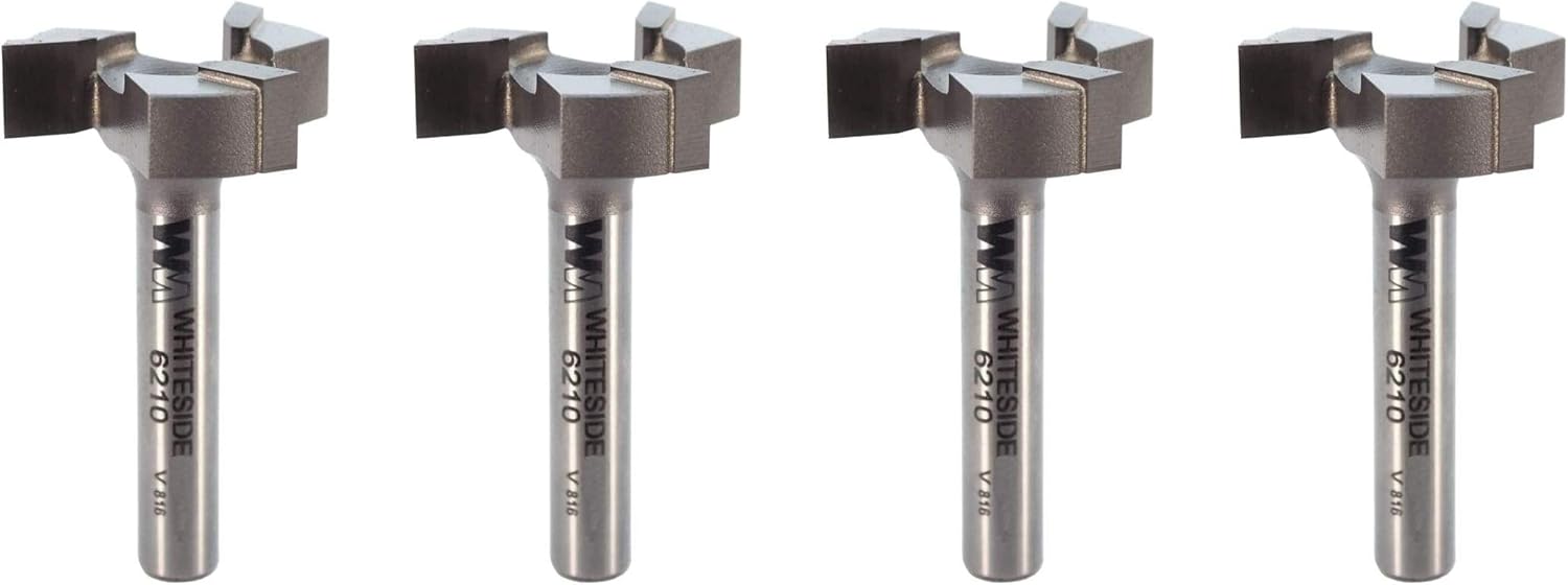 Whiteside 6210 CNC Spoilboard Surfacing Router Bit, 1/4" Shank (Four ...