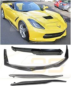 Amazon.com: For 2014-2019 Corvette C7 | Z06 Stage 3 CARBON FIBER Front ...