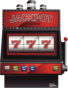 Amazon.com: Cardboard People Vegas Slot Machine Life Size Cardboard ...